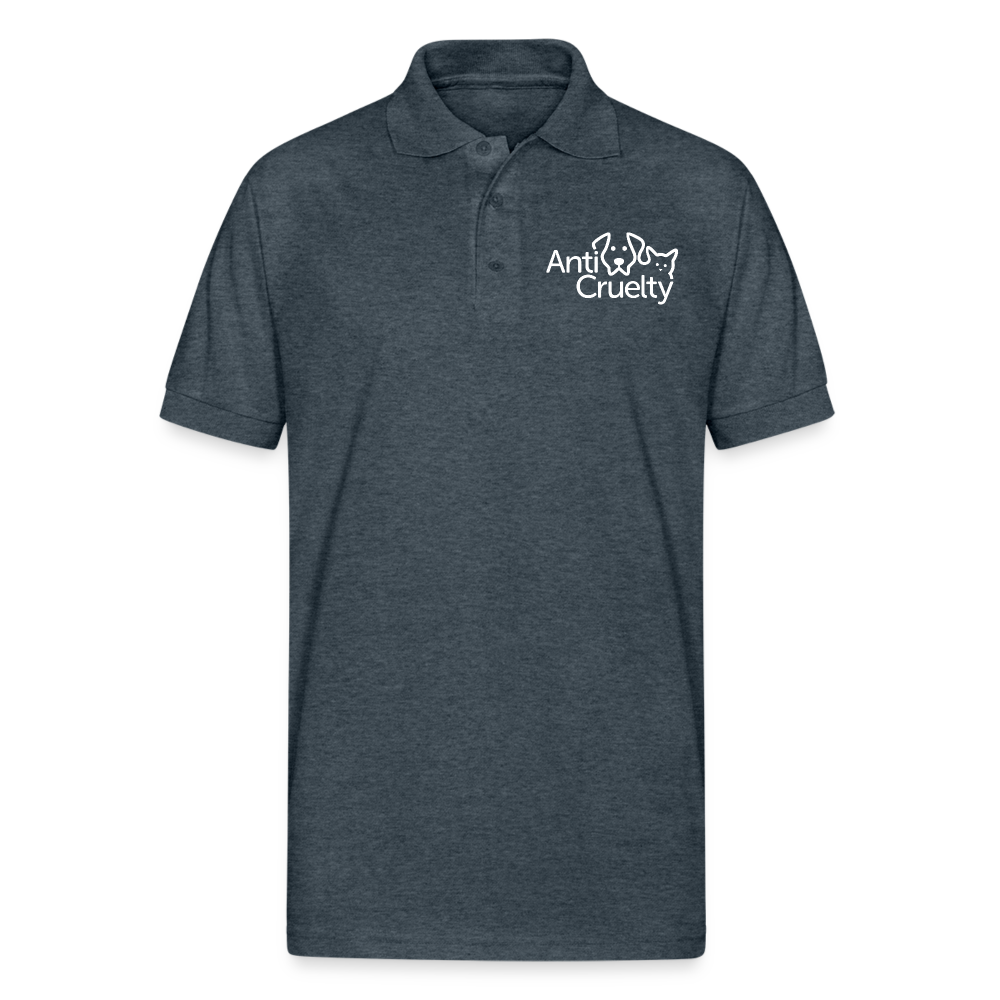 Anti-Cruelty Logo Unisex 50/50 Jersey Polo – The Anti-Cruelty Society